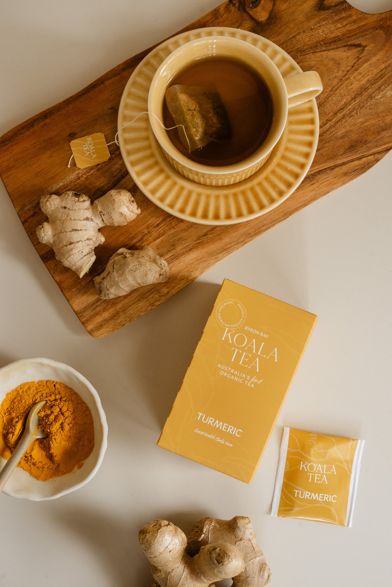 Turmeric Tea | Turmeric, Ginger, Lemongrass & Mint – Koala Tea